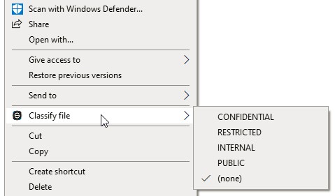 User-based data classification
